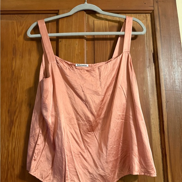 Reformation | Tops | Reformation Peach Satin Camisole | Poshmark